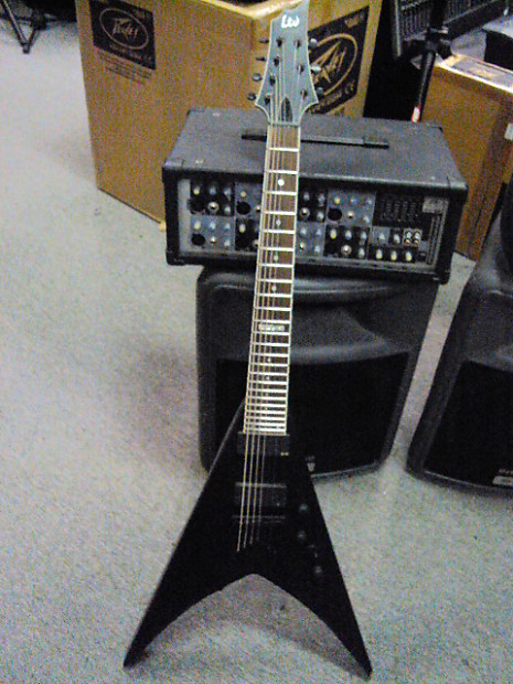 ESP LTD V-307 Matte Black | Reverb