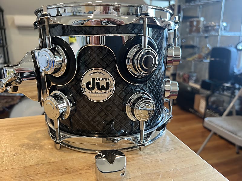 DW Collectors series 7”x8” rack Tom - Black and grey | Reverb