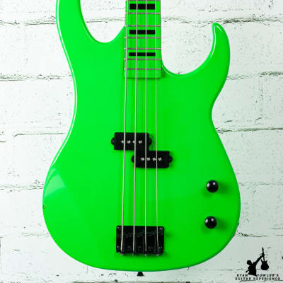 Dean Custom Zone Bass 4 string Nuclear Green Excellent | Reverb