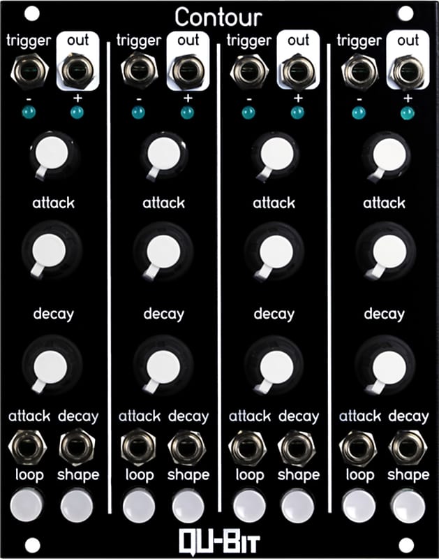 Qu-Bit Contour Quad Envelope Generator Eurorack Synth Module | Reverb