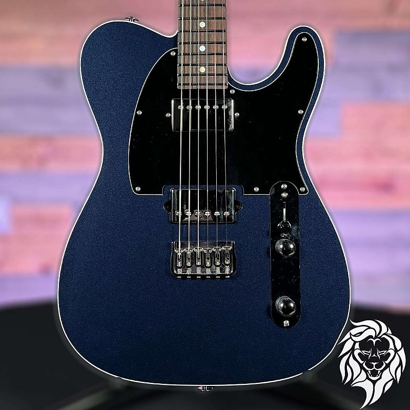 Suhr Classic T Hybrid Headstock Mercedes Blue 73529 | Reverb