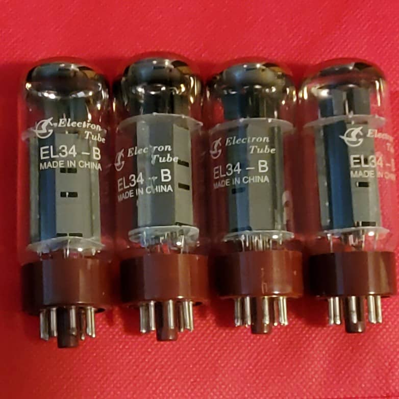 Tubes El34 Electron Matched Quad 2021 | Reverb