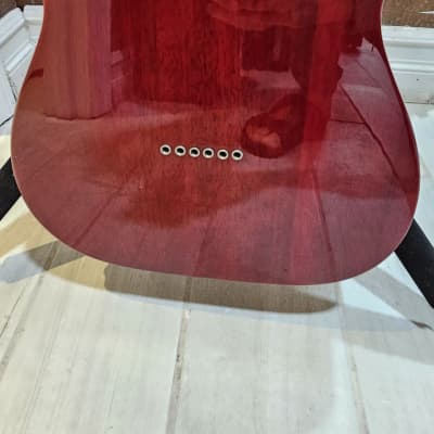 Samick Greg Bennett Formula 2000s Red Tiger Strip | Reverb