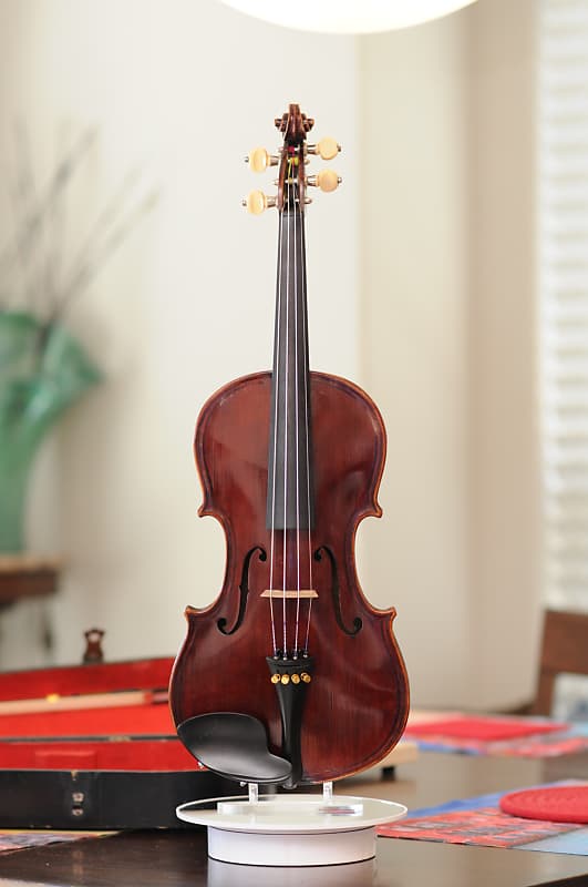 Stunning dark finish, flamed back- European Violin / Fiddle | Reverb