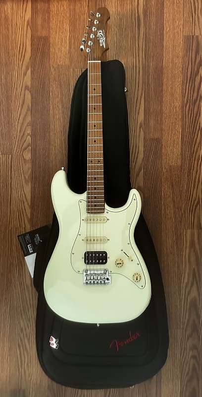 Jet JS-400 - Olympic White w/Locking Tuners and Strap Locks | Reverb