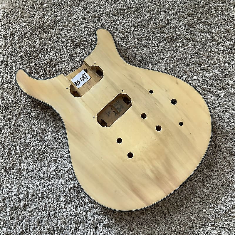Solid Basswood Double Cutaway Guitar Unfinished Body | Reverb