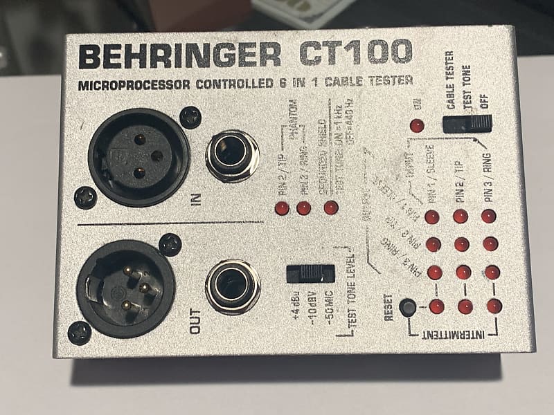 Behringer CT100 Microprocessor 6 in 1 Cable Tester 2000s | Reverb