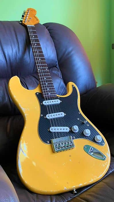 Emperador Stratocaster Strat (Custom paint relic | Reverb