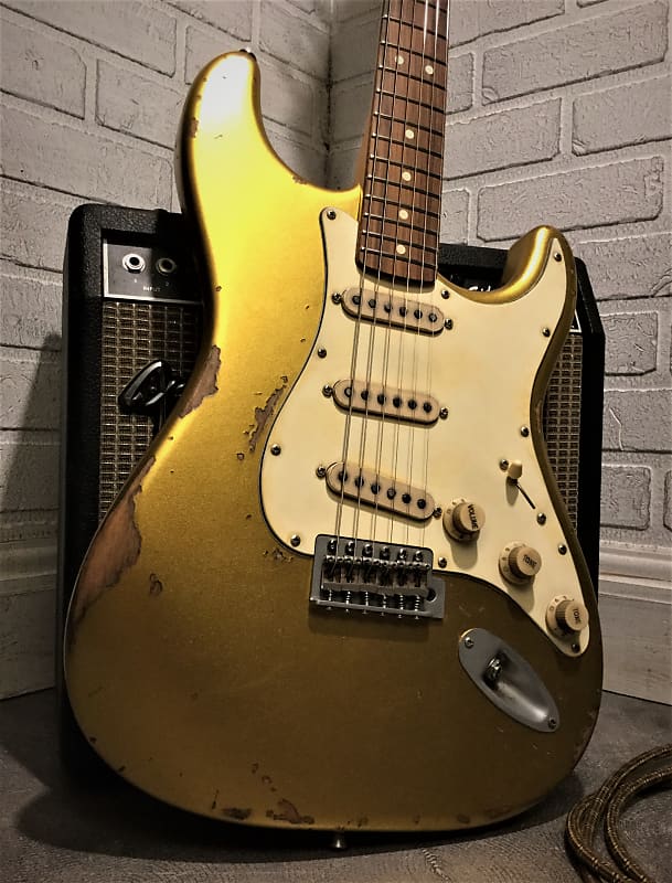 Relic Fender Stratocaster (Partscaster) Electric Guitar Road | Reverb