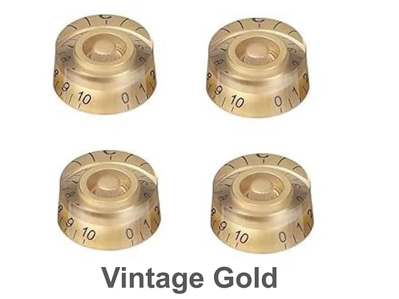 Guitar Speed Knobs - Gold - Set of 4 | Reverb