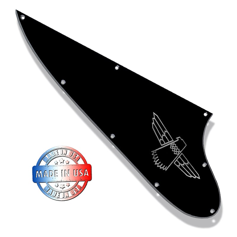 Single Ply Gloss Black Pickguard for Epiphone Thunderbird | Reverb
