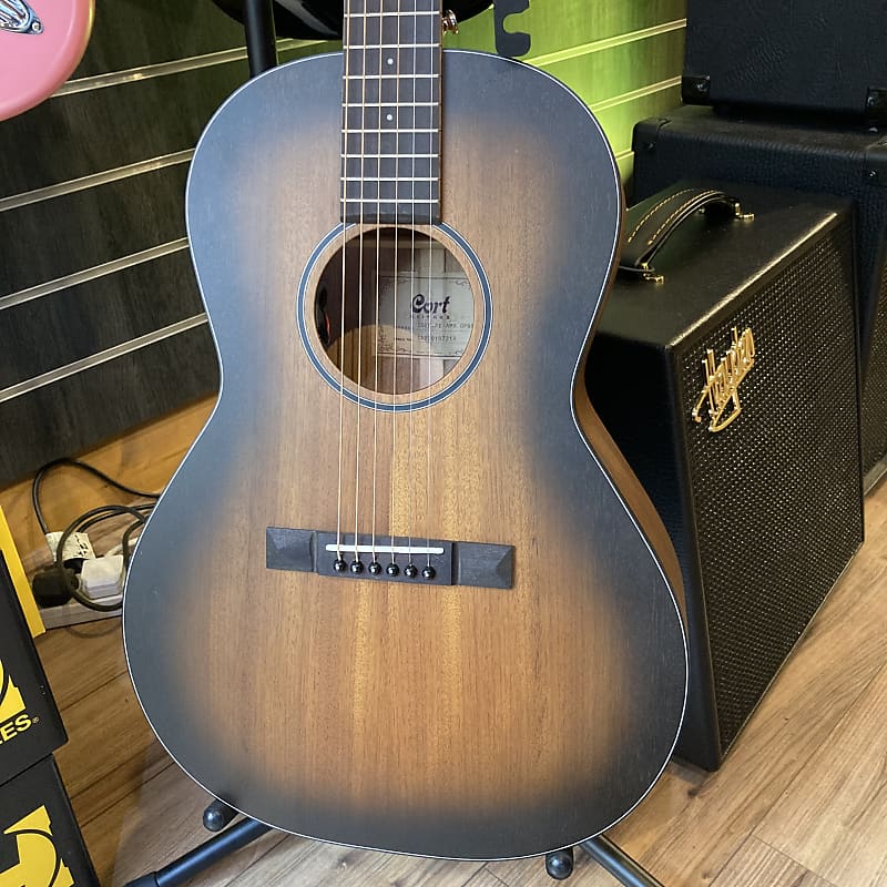 Cort CORE-PE-M-OPBB Parlour All Solid Electro Open Pore Burst | Reverb