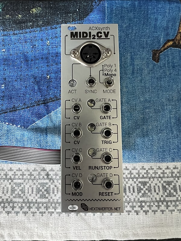 Hexinverter MIDI2CV - White Gate Leds | Reverb