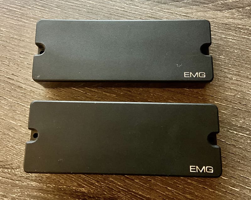 Set/pair of EMG 40P5 Black Bass Pickups, Solderless | Reverb