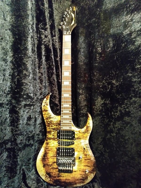Dean MAB Gold Relic Electric Guitar W/ Floyd Rose Tremolo | Reverb