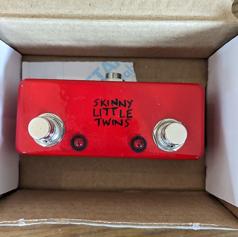 Skinny Little Twins Dual Latching Footswitch with LEDS 2020s | Reverb
