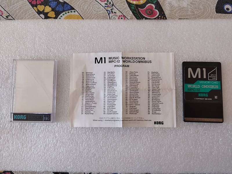 Korg MPC-12 World Omnibus ROM card for Korg M1 series | Reverb
