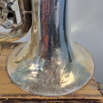 Dynasty M875 Marching Tuba Silver Needs work Local Pickup | Reverb