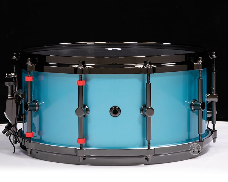 Canopus Type R 6.5x14 Turquoise Metallic Snare Drum | Reverb