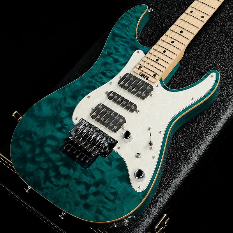SCHECTER EX-V-24-CTM-FRT Indigo Light Blue [SN 080909] | Reverb