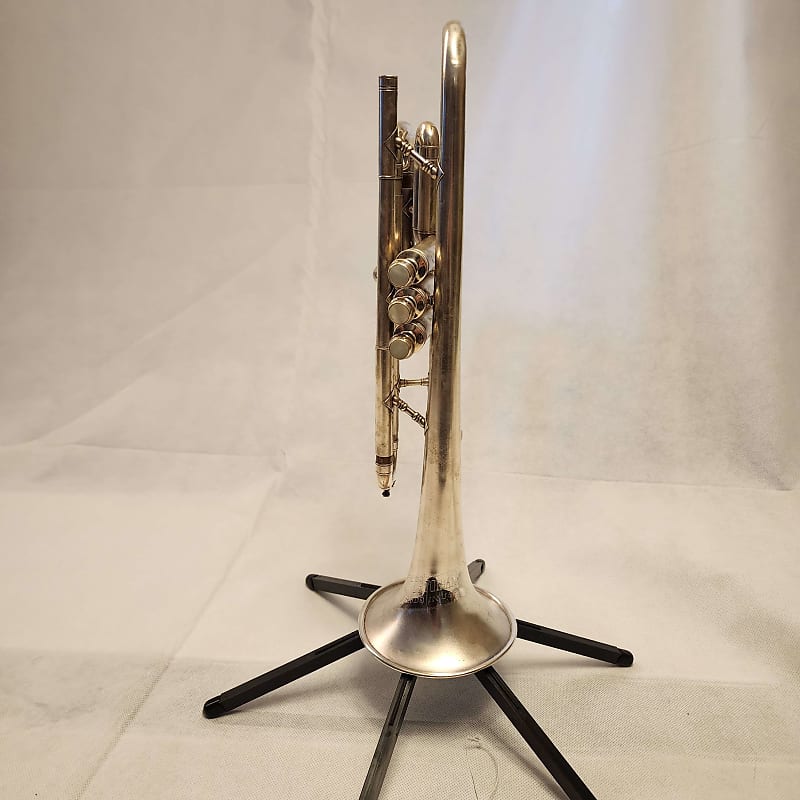 Bostonian Bb Long Cornet 1930s - silver | Reverb