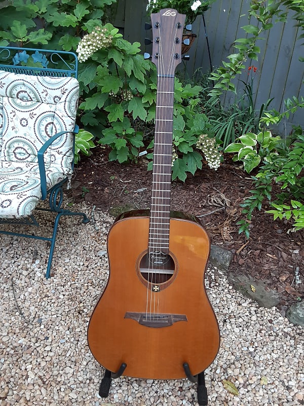 LAG T100D Acoustic Guitar MINT CONDITION with Gorgeous Woods! | Reverb
