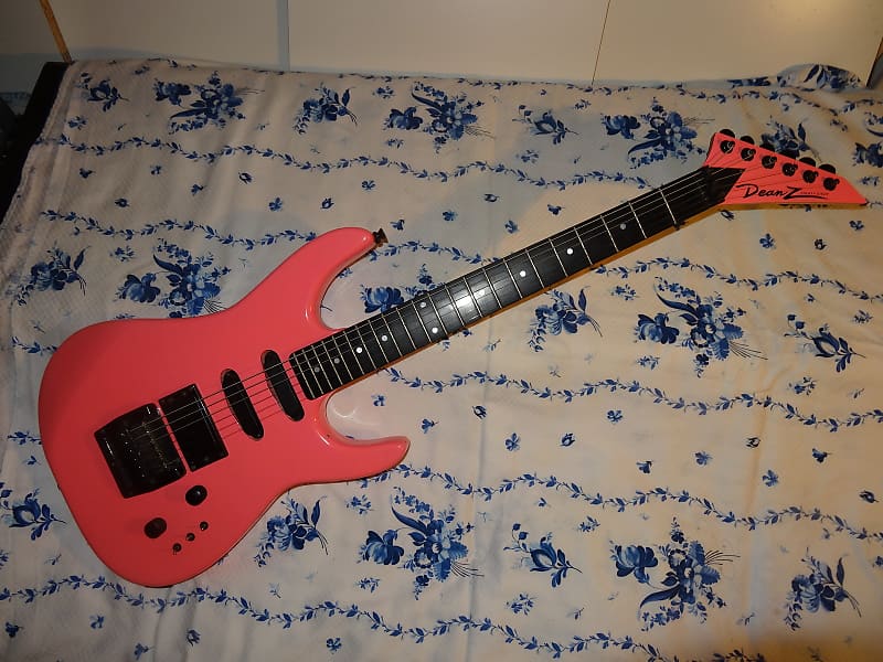 Dean Z Eighty-Eight 1988 superstrat in pink | Reverb