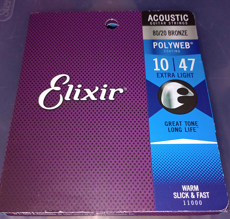 Elixir Elixir Polyweb acoustic strings 2023 - 10/47 extra | Reverb