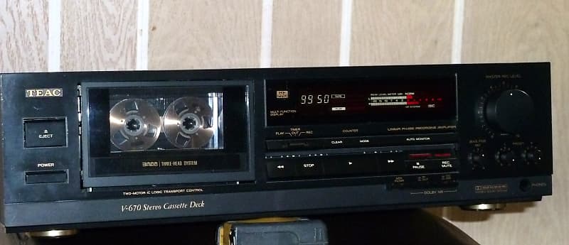 HIGH END TEAC V-670. THREE (3) HEAD CASSETTE DECK+SERVICED | Reverb