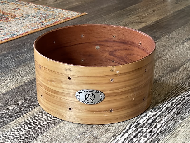 Response Custom 7x14 Snare Drum Shell 10 lug Rosewood? | Reverb