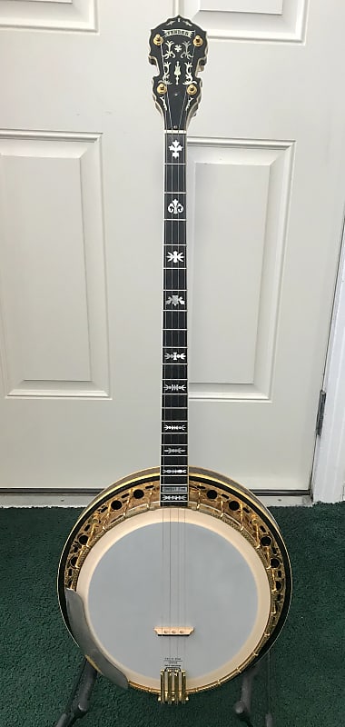 Fender Concertone plectrum banjo 1971 gold-plated, carved | Reverb