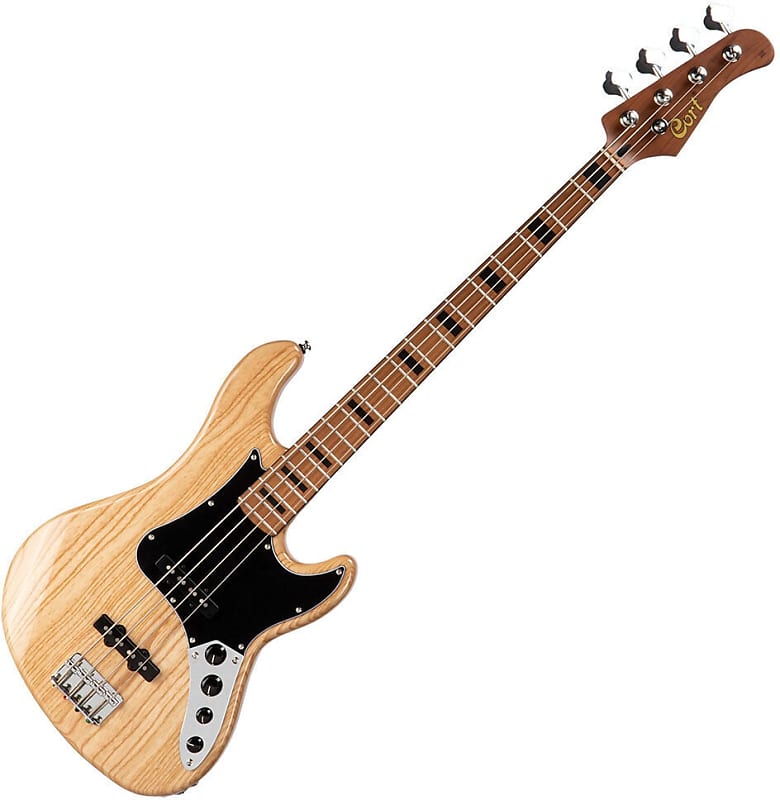 Cort Gb64jj Jazz Bass Block Inlays In Natural Reverb