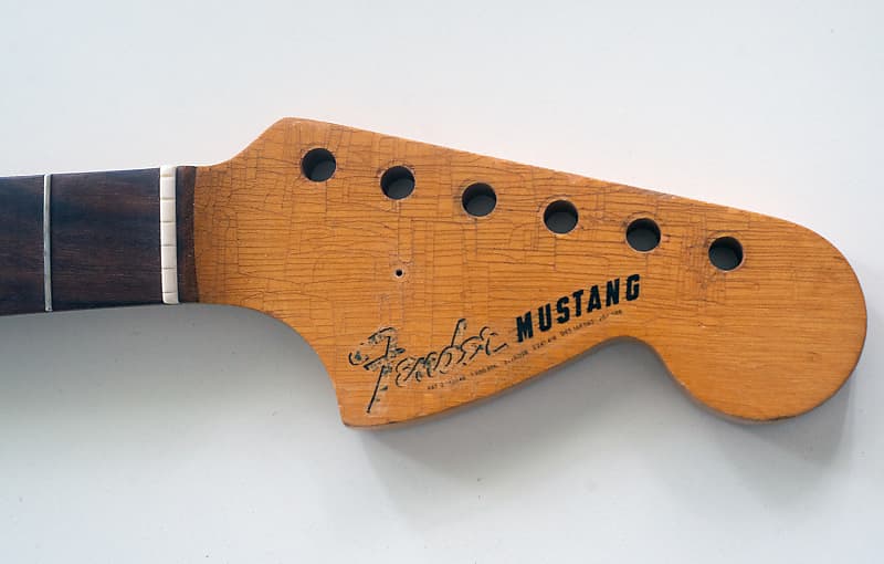 Vintage 1966 Fender Mustang neck | Reverb