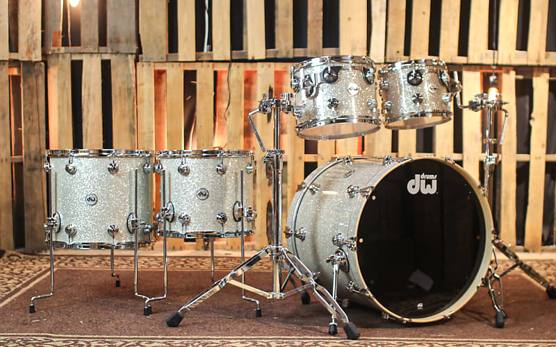 DW Collector's Maple SSC Broken Glass Drum Set - | Reverb
