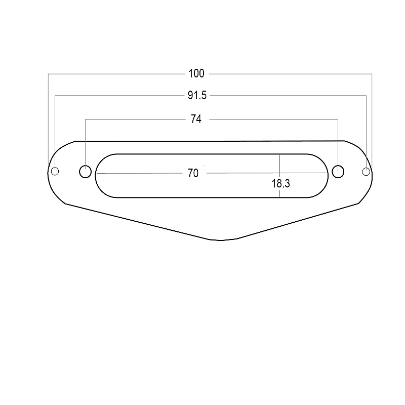 Stratocaster Compatible Pickup Ring Surround Single Coil | Reverb