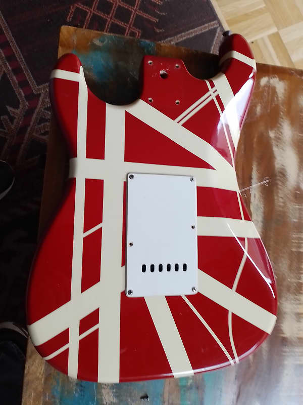 Vester EVH Strat-Body 2000 - Red/Stripes | Reverb