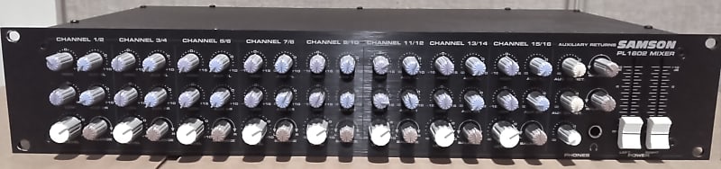 Samson PL 1602 - 16-Channel (Eight Stereo) Rack-Mount Mixer. | Reverb