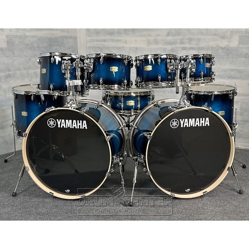 Yamaha Stage Custom Birch 9pc Drum Set (24" Double Bass) Deep | Reverb