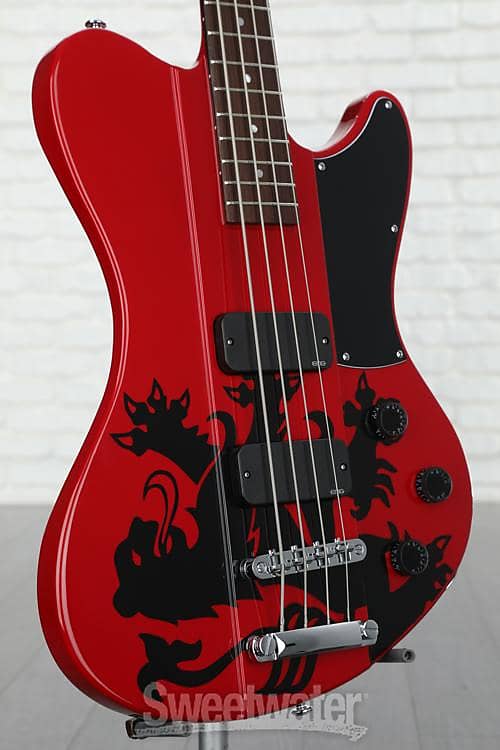Schecter Simon Gallup Ultra Signature Bass Guitar - Red | Reverb