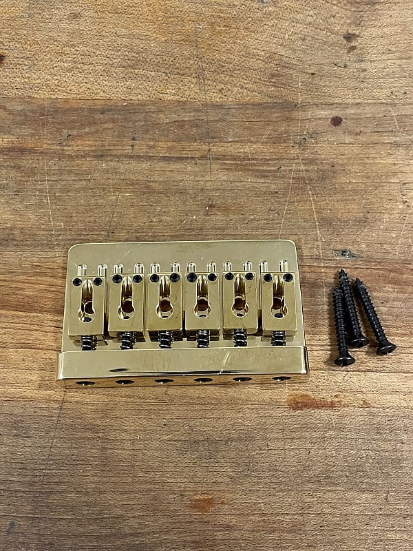Fender spacing Charvel Jackson Hardtail Bridge Brass 2 7/32” | Reverb
