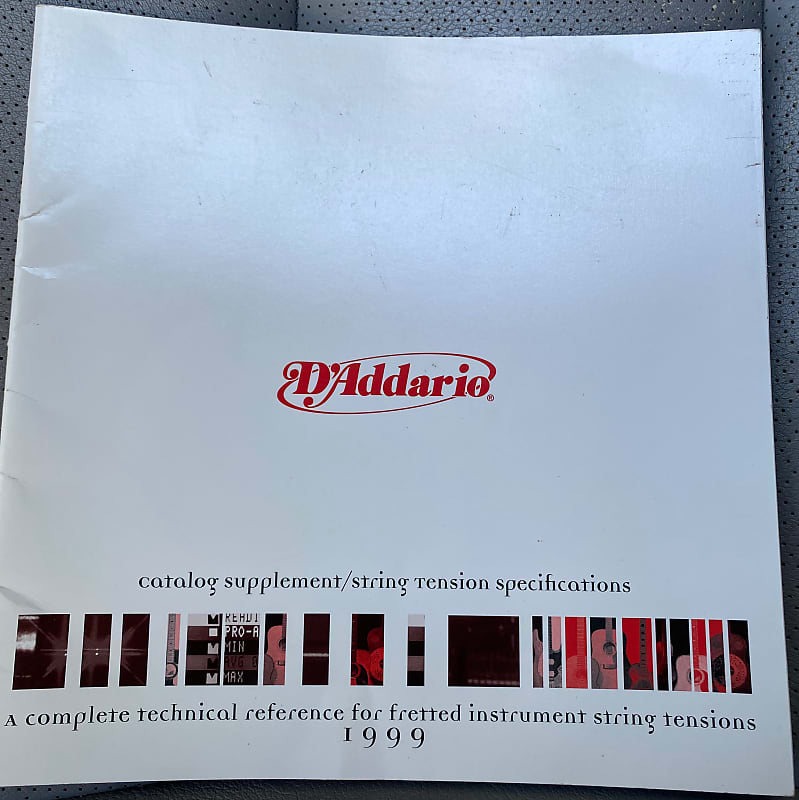 D'Addario String Tension Guide | Reverb