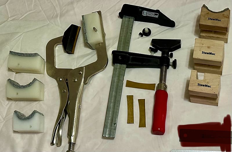 StewMac Jaws2 fret press and handheld generic press with | Reverb