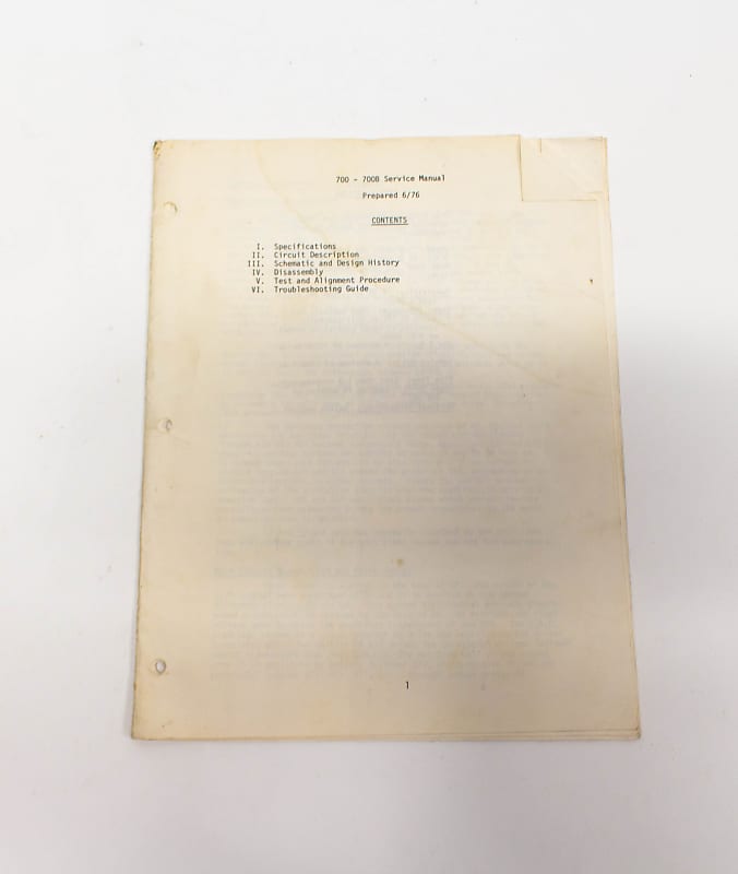 Phase Linear 700B Stereo Power Amplifier Owners Service | Reverb UK