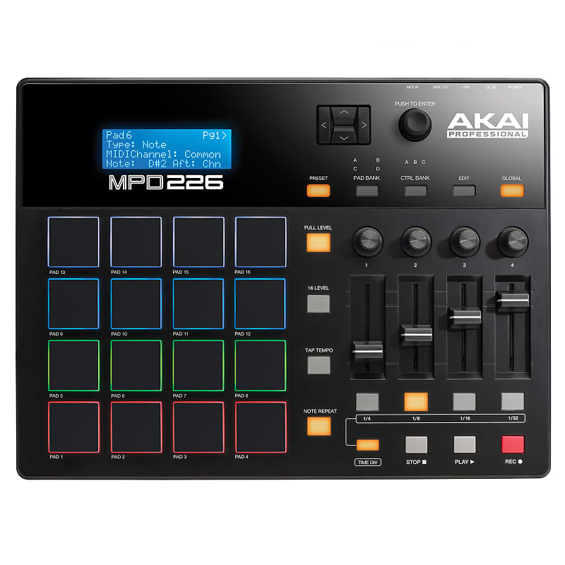Akai Professional MPD226 16-Pad MIDI Controller | Reverb