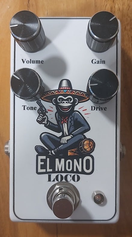 El Mono Loco Overdrive/Distortion PEDAL Handcrafted in the UK | Reverb