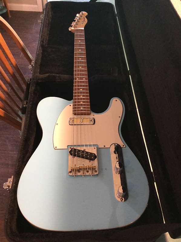 Fender Telecaster double bound 2021 Daphne Blue | Reverb