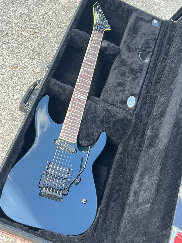 1992 Original ESP M-II Custom Neck Thru Japan - Dark Green | Reverb UK