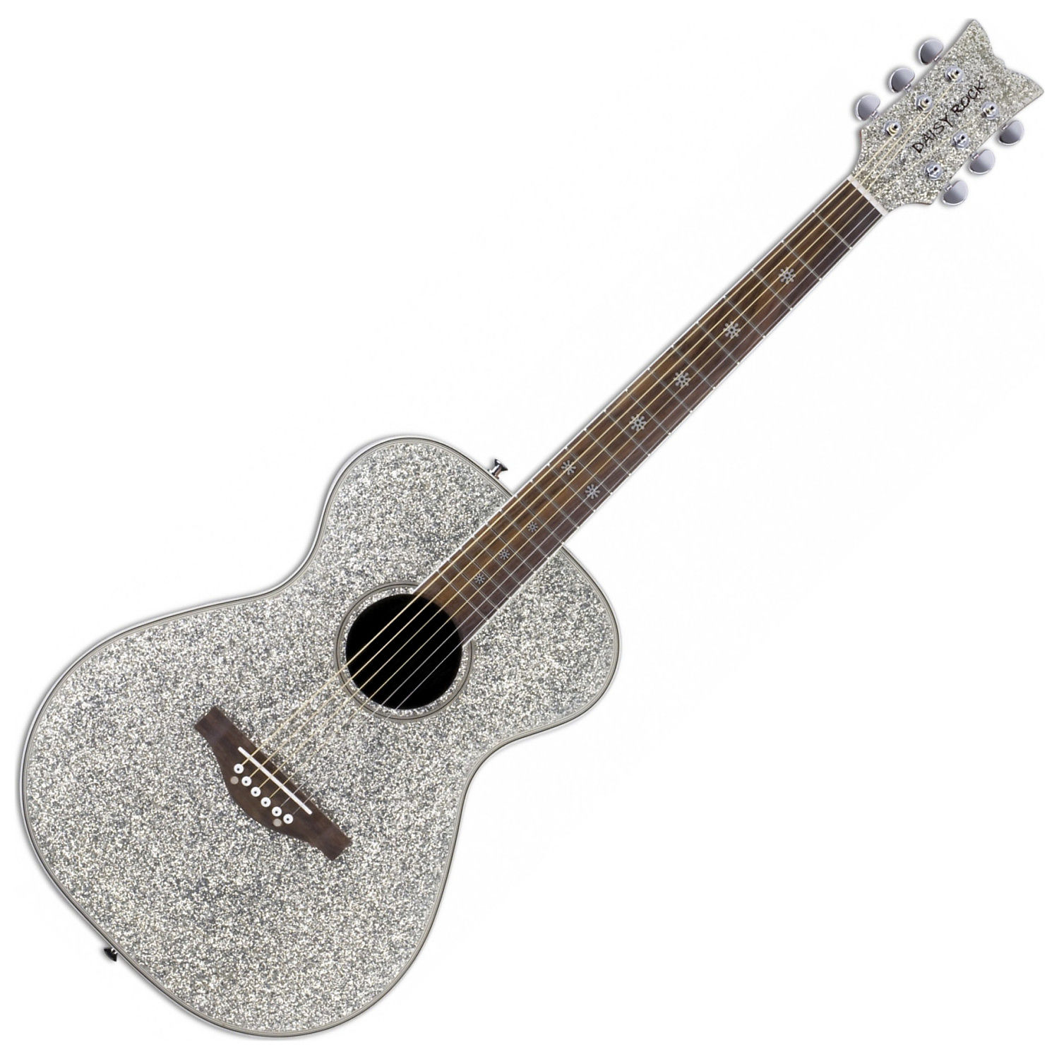 Daisy Rock DR6206 Pixie Rock Acoustic Silver Sparkle | Reverb