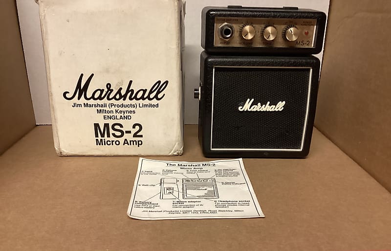 Marshall Micro Stack MS-2 1-Watt 1x2" Battery-Powered Guitar | Reverb