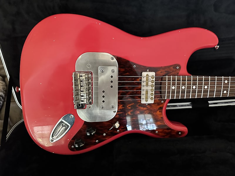 Waterslide Coodercaster 2021 Faded Fiesta Red | Reverb